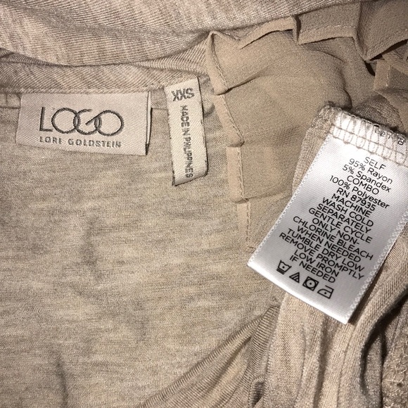 LOGO by Lori Goldstein | Tops | Logo Lounge Lace Trimmed Flapper ...